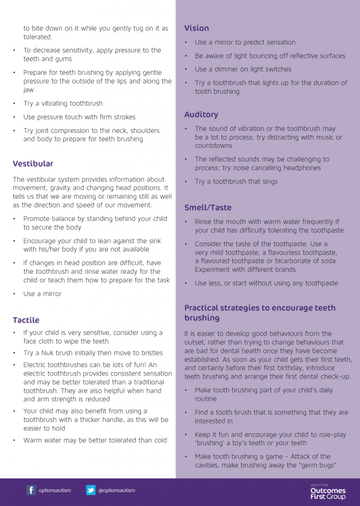 Supporting children with autism to look after their teeth - Living Autism