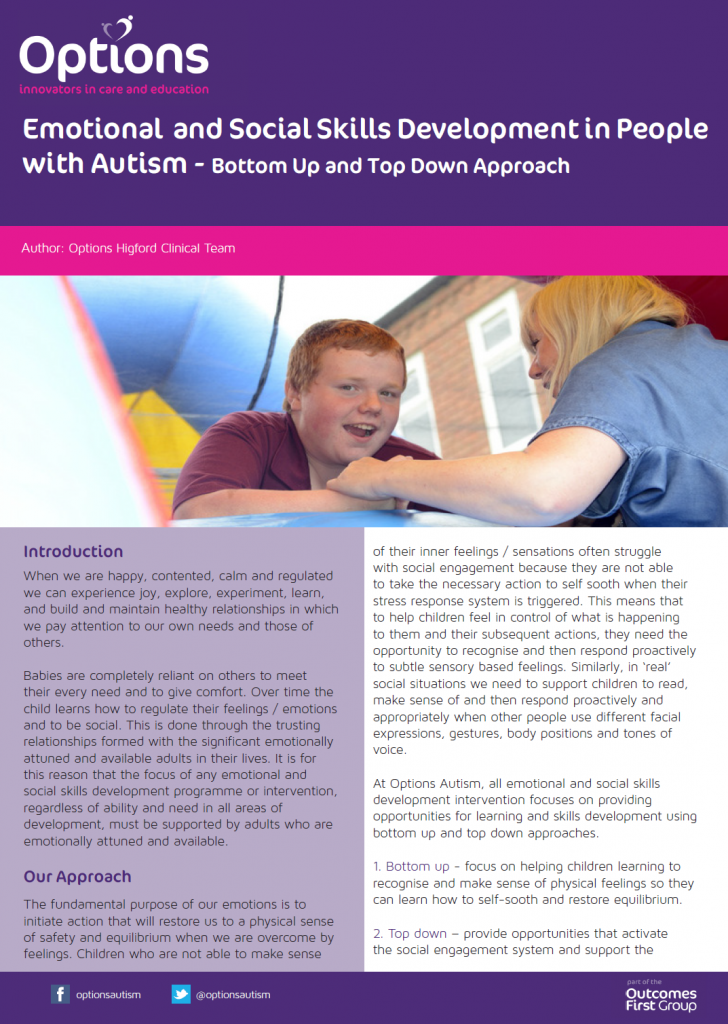 Emotional and Social Skills Development in People with Autism - Bottom ...